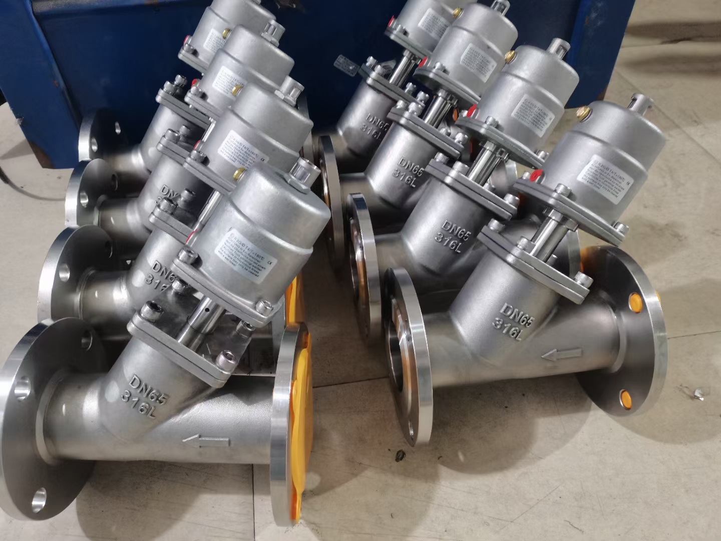 Pneumatic angle seat valve – TianHao Machinery QHD